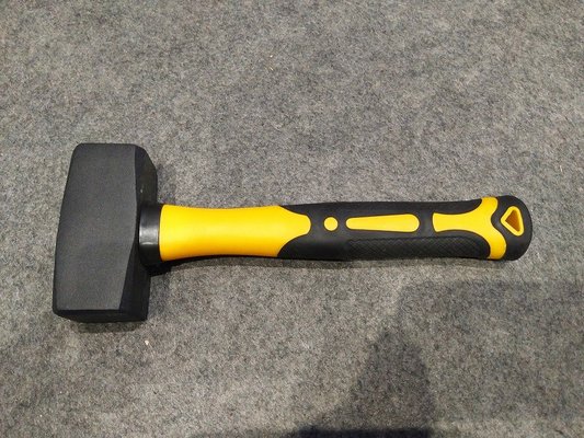 China Stoning hammer(XL-0068) with powder coated surface, colored rubber handle and reasonable price supplier