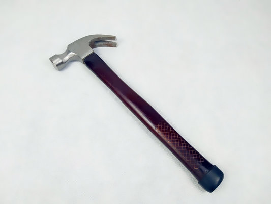 China Colored Laser marking wooden handle and polishing surface Forged Steel Claw hammer supplier
