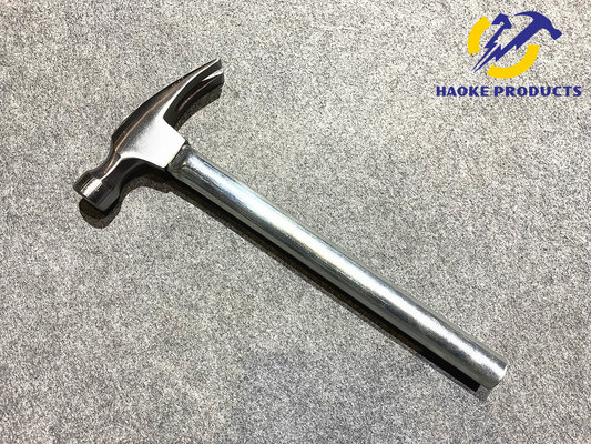 China 16OZ Size Forged Carbon Steel Materials Claw Hammer with chrome plated surface steel handle supplier