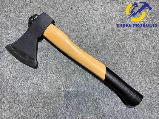China 600G Size Forged Steel Materials Axe with Natrual color wooden handle and hook supplier