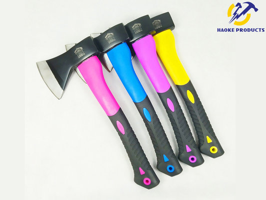 China 600G Size Forged Carbon Steel Materials Throwing Axe With Color TPR Handle (XL0136) supplier