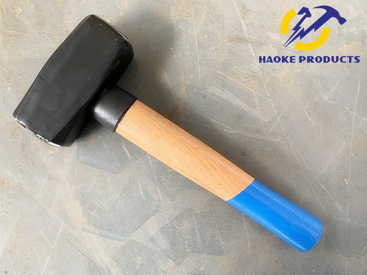 China 800G Size C1045 Forged Carbon Steel Materials Stoning Hammer With Grade A Natrual Color Wooden Handle supplier