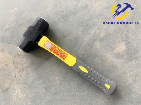 China 2LB Standard C1045 Forged Carbon Steel American Type Sledge Hammers With Plastic Handle supplier