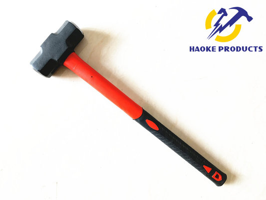 China 6LB Size Standard C1045 Forged Carbon Steel Sledge Hammer With 60CM Length Plastic Handle supplier