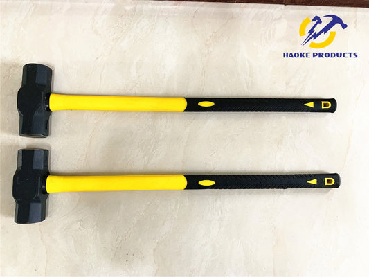 China No Deformation And Safty American Type C1045 Forged Carbon Steel Sledge Hammers With Plastic Coated Handle supplier