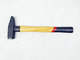 DIN standard carbon steel materials Machinist Hammer with double colors wooden handle supplier