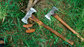 3.5LB Size Forged Steel Materials Double Bit Axe With Carbon Color Hickory Handle And Sharp Blade supplier