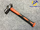 8OZ Size Forged Steel Ball peen Hammer With Polishing Surface And Colored Plastic Handle supplier